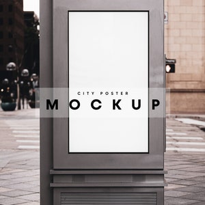 Poster Mockup, Billboard Mockup, Sign Mockup, Flag Mockup, Information ...