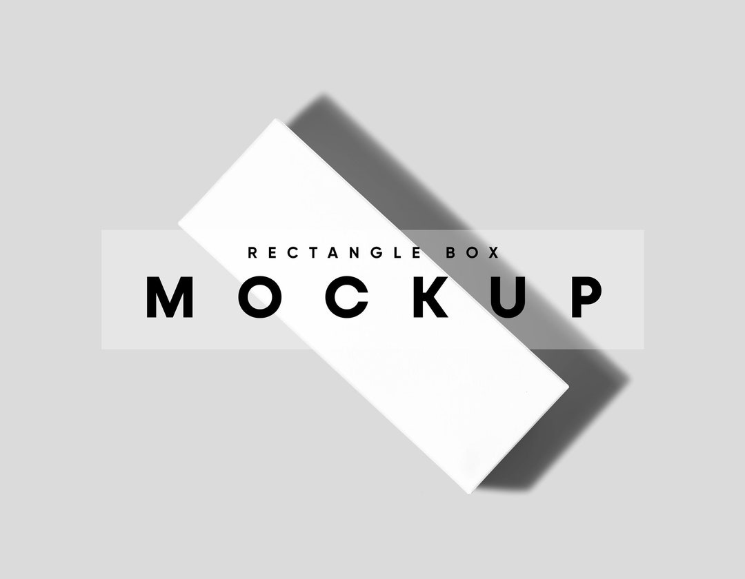 Rectangle Box Mockup, Box Mockup, Package Mockup, Cardboard Mockup ...