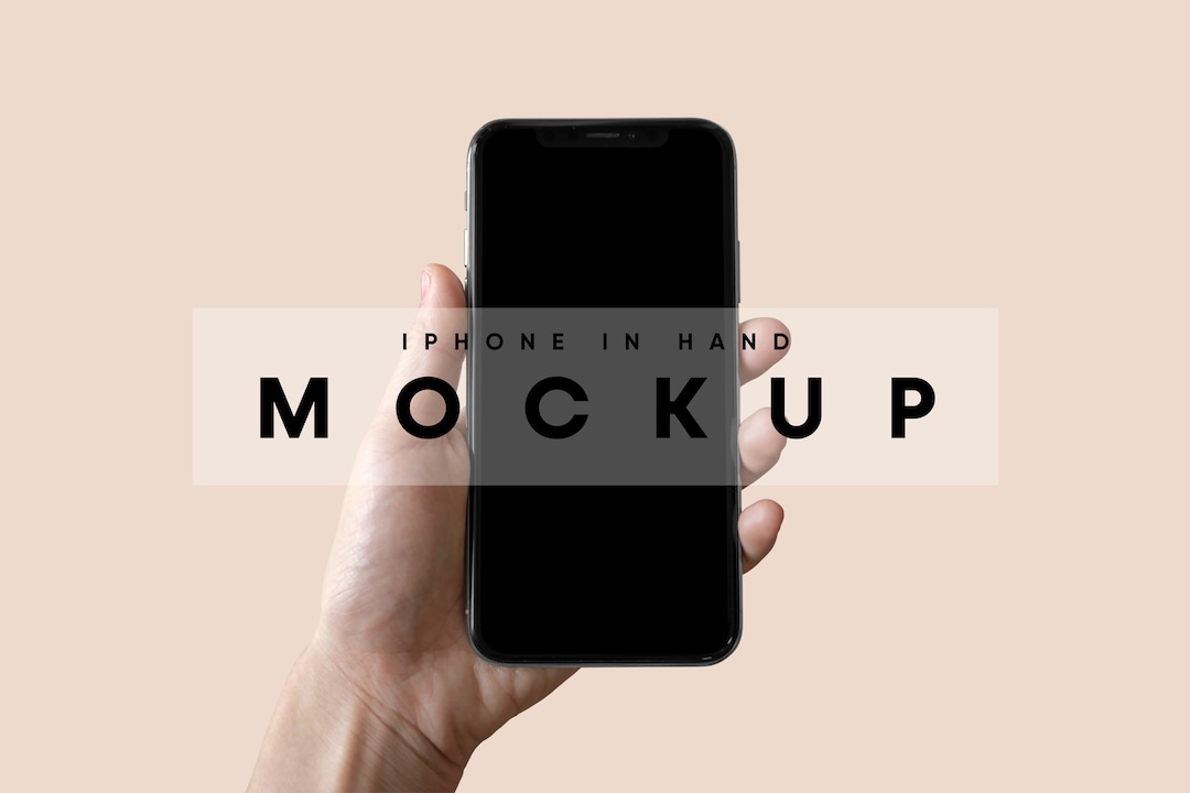 Iphone in Hand Mockup Iphone Mockup Iphone Template Iphone - Etsy