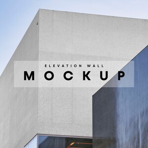 Building Wall Mockup: Logo, Art, Sign (PSD & JPG) - Etsy