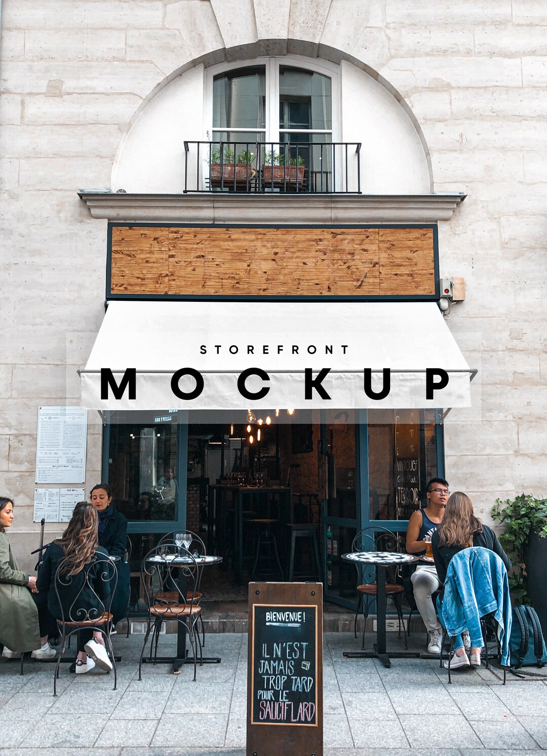 Storefront Mockup, Store Front Mockup, Wall Mockup, Facade Mockup, Sign ...