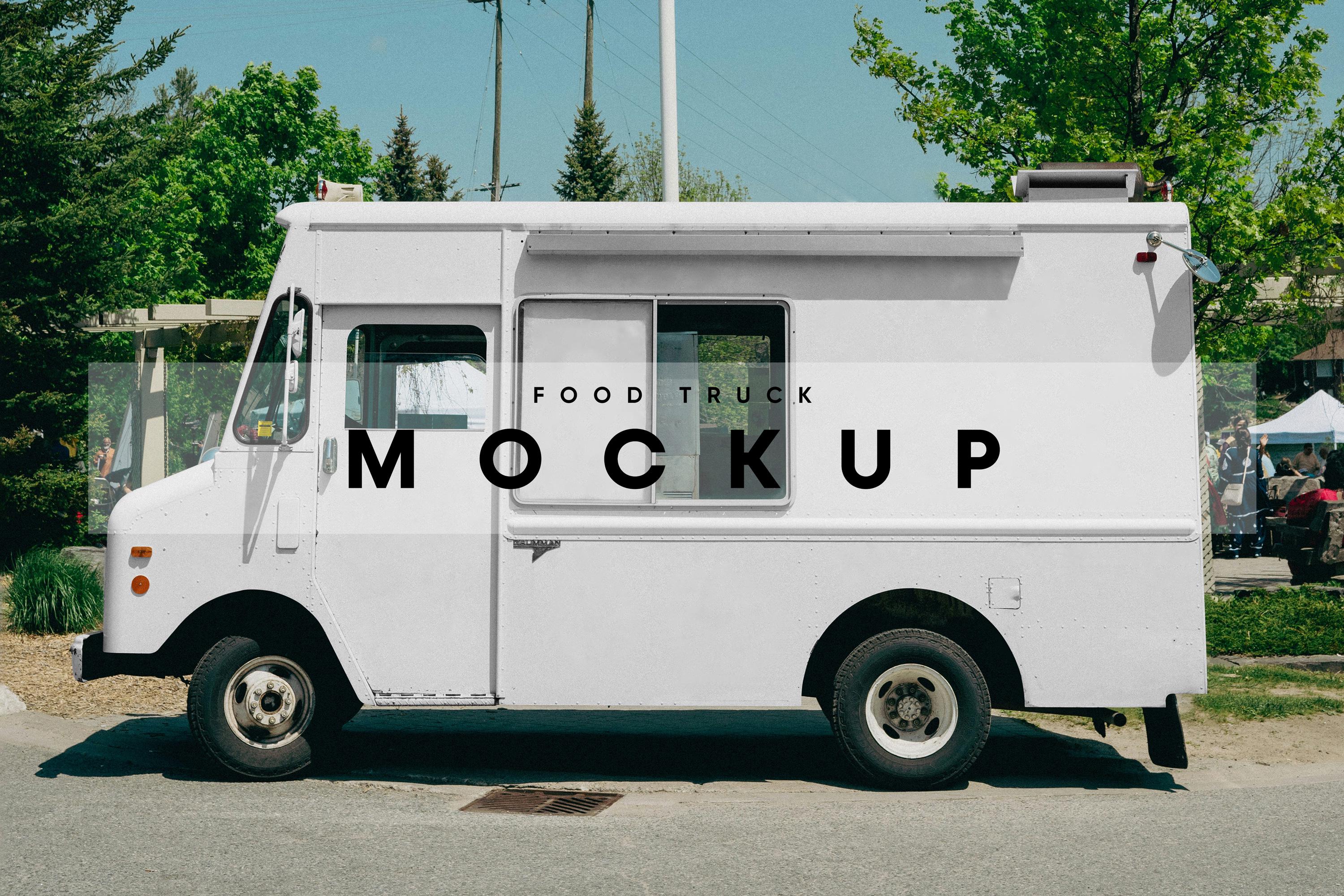 Food Truck Mockup: Street Food Vehicle Template (PSD) - Etsy