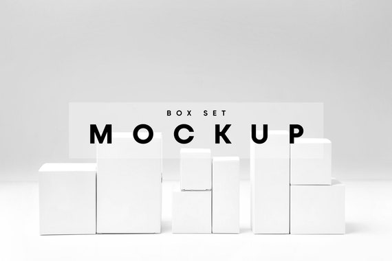 Front Box Mockup Craft Paper Box Mockup Paper Box Mockup | Etsy