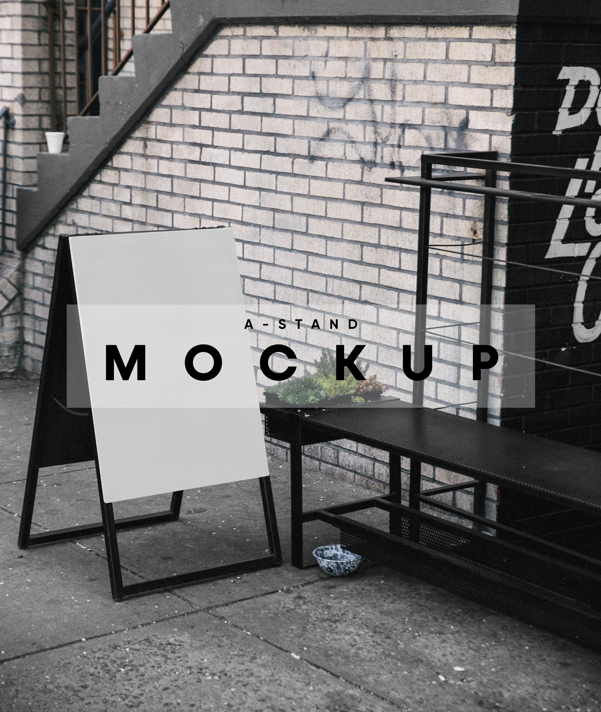 A-stand PSD Mockup: Restaurant Menu Board (digital Download) - Etsy