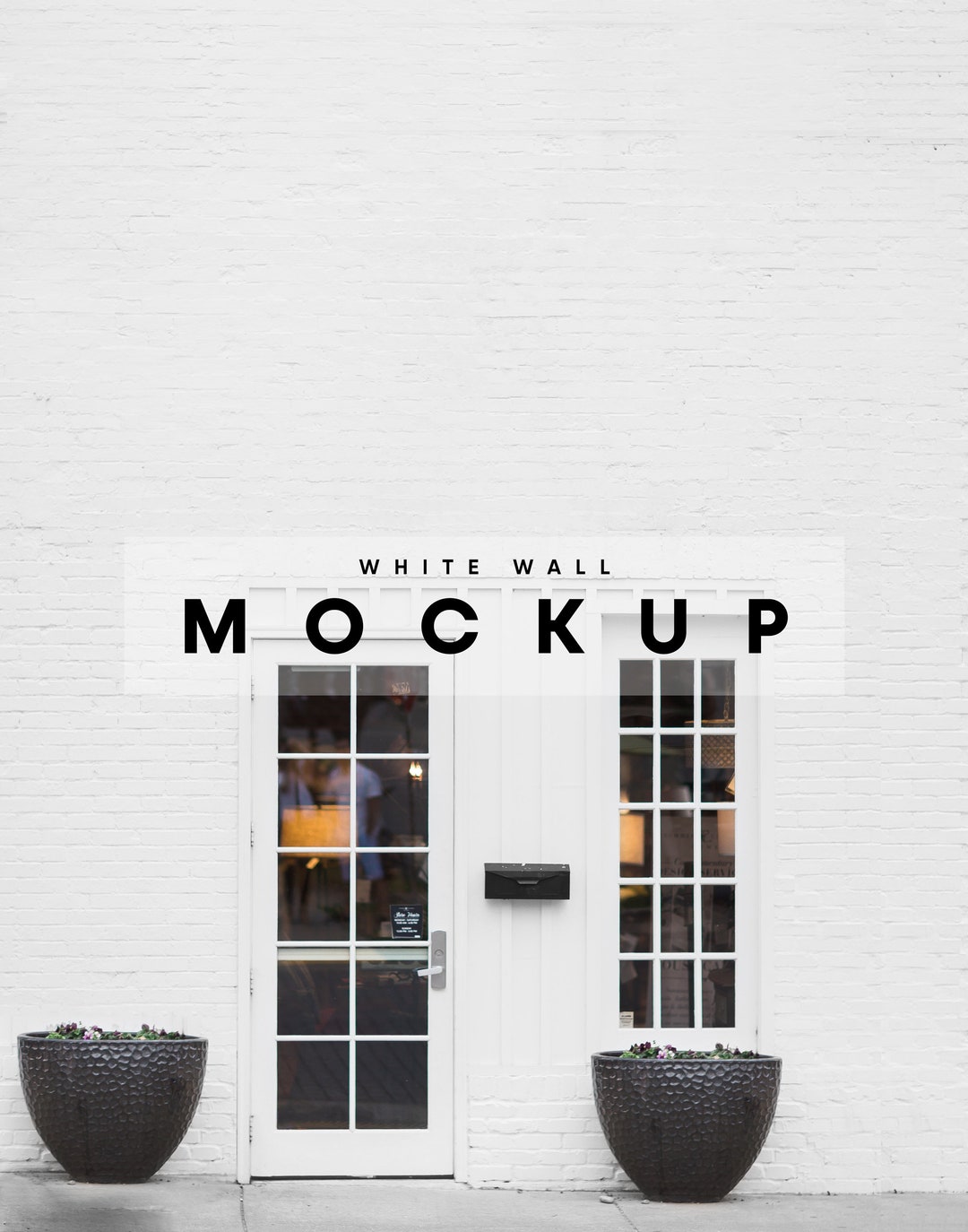 Storefront Mockup, Store Front Mockup, Wall Mockup, Facade Mockup, Sign ...