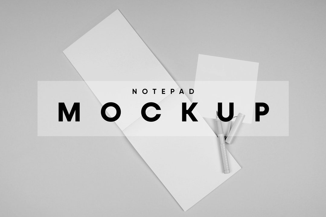 Photo Realistic Notepad Mockup: PSD & JPG Files (digital Download) - Etsy