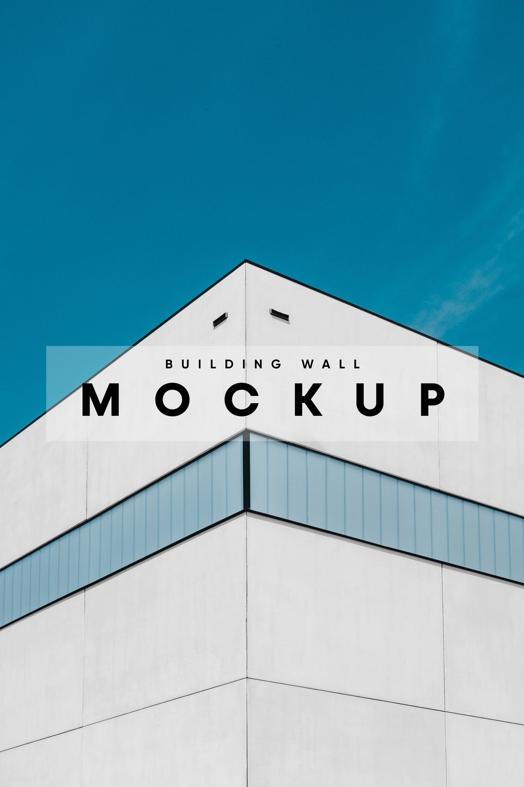 Building Wall Mockup: Logo, Artwork, Banner (PSD & JPG) - Etsy