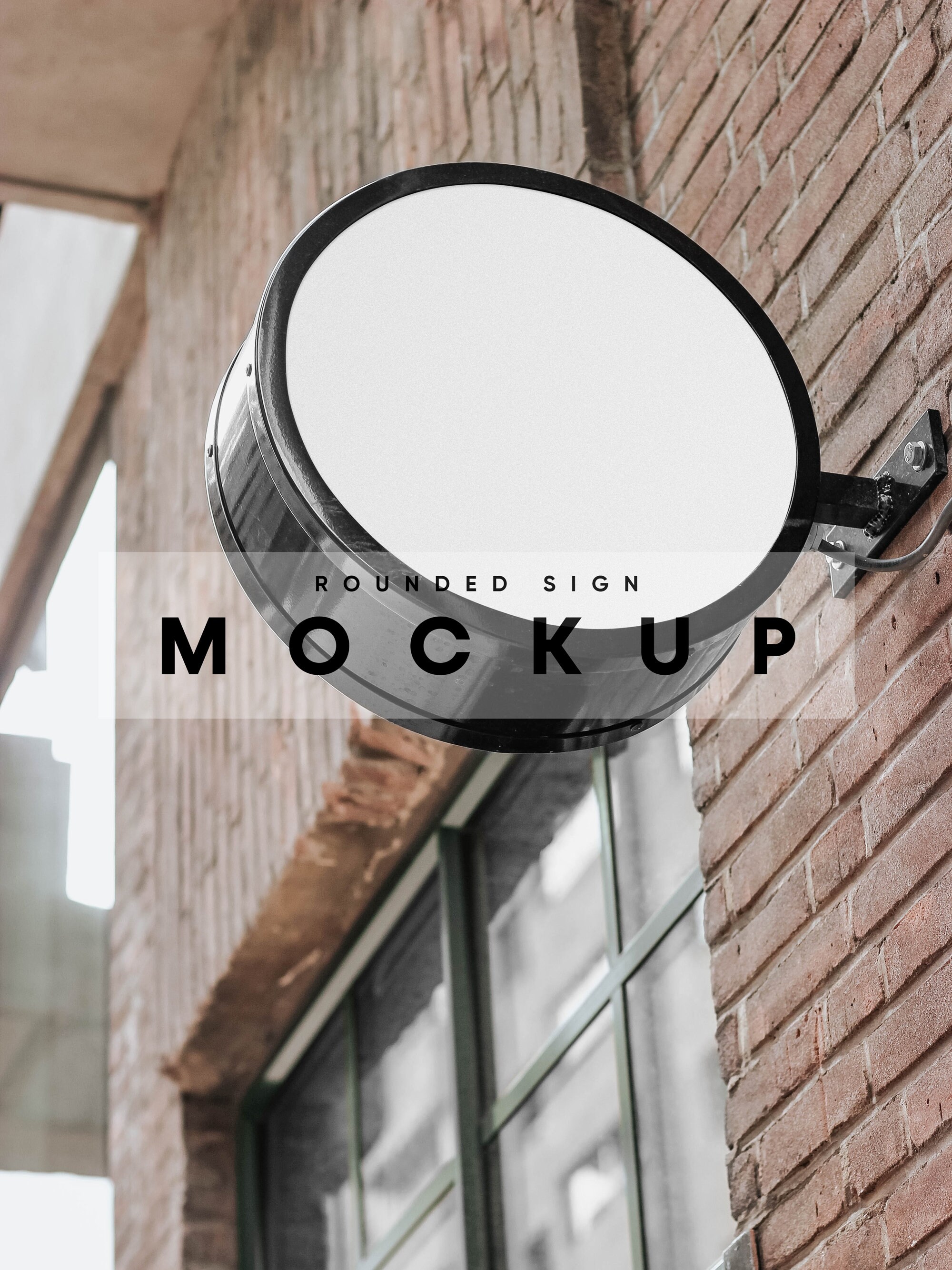 Rounded Sign Mockup Sign Mockup Shop Sign Mockup Signage | Etsy