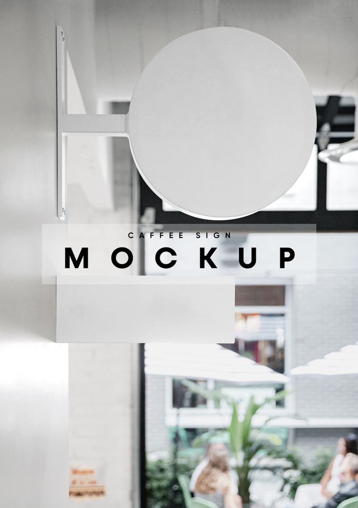 Cafe Sign Mockup: Restaurant Shop Signage (PSD) - Etsy