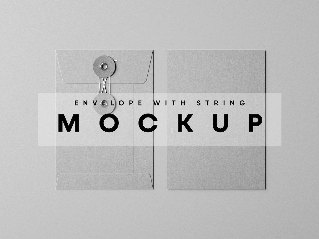 String Envelope Mockup, Envelope Mockup, String Envelope Mockup, Stationery Envelope Mockup ...