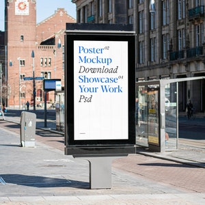 Poster Mockup, Billboard Mockup, Sign Mockup, Flag Mockup, Information ...