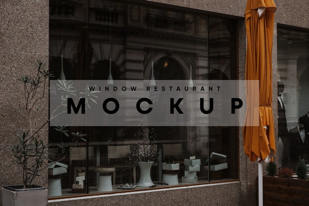 Window Sign Mockup, Shop Sign Mockup, Window Signage Mockup, Wayfinding ...