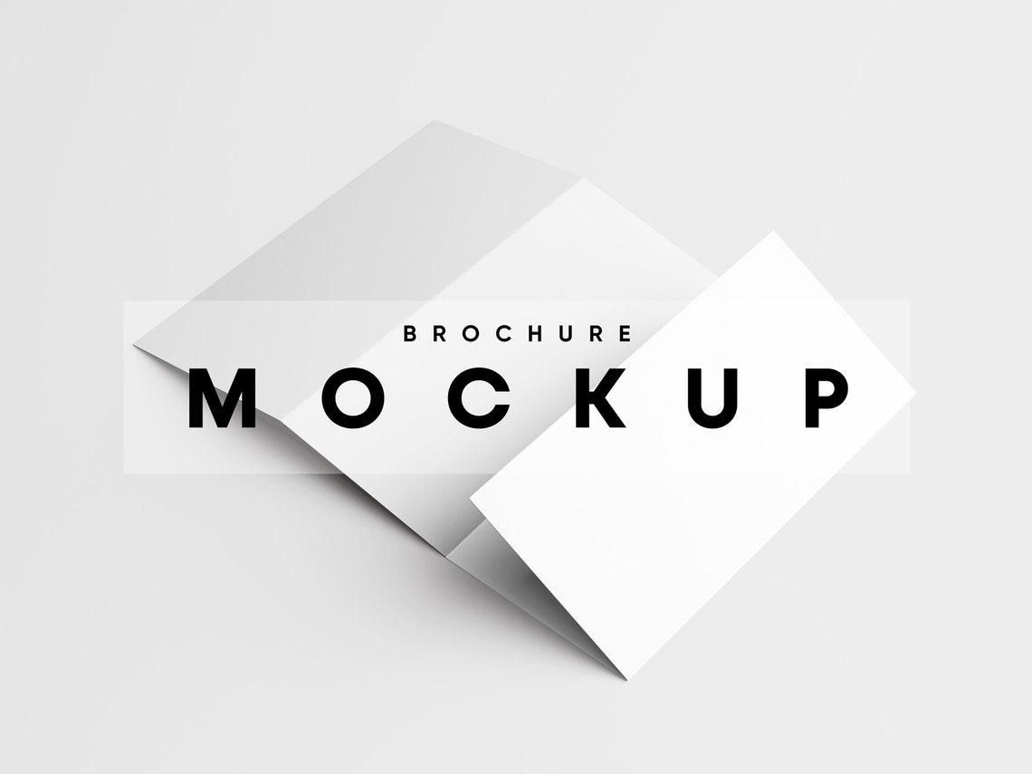 Fold Brochure Mockup: Stationery Pamphlet (PSD & JPG) - Etsy