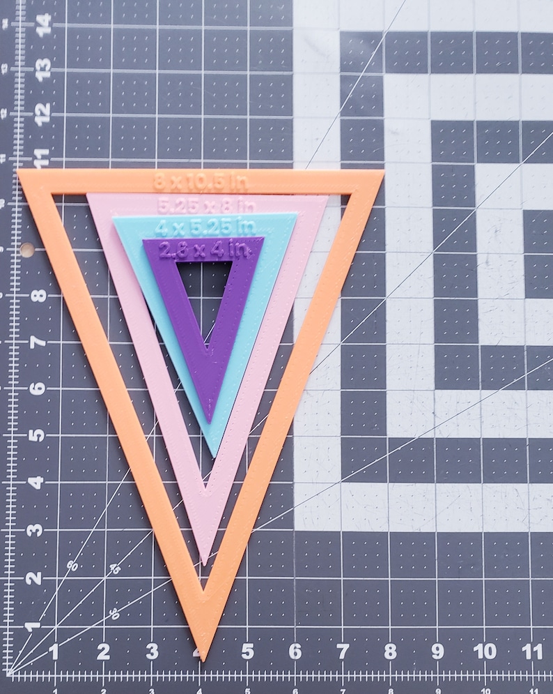 Triangle Pennant Flag Garland Banner Template Set / Sewing Pattern ...