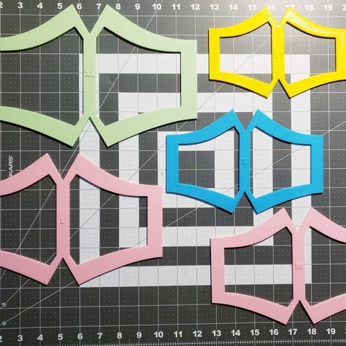 Face Mask Download Pattern PDF 3D Mask Sewing Template | Etsy