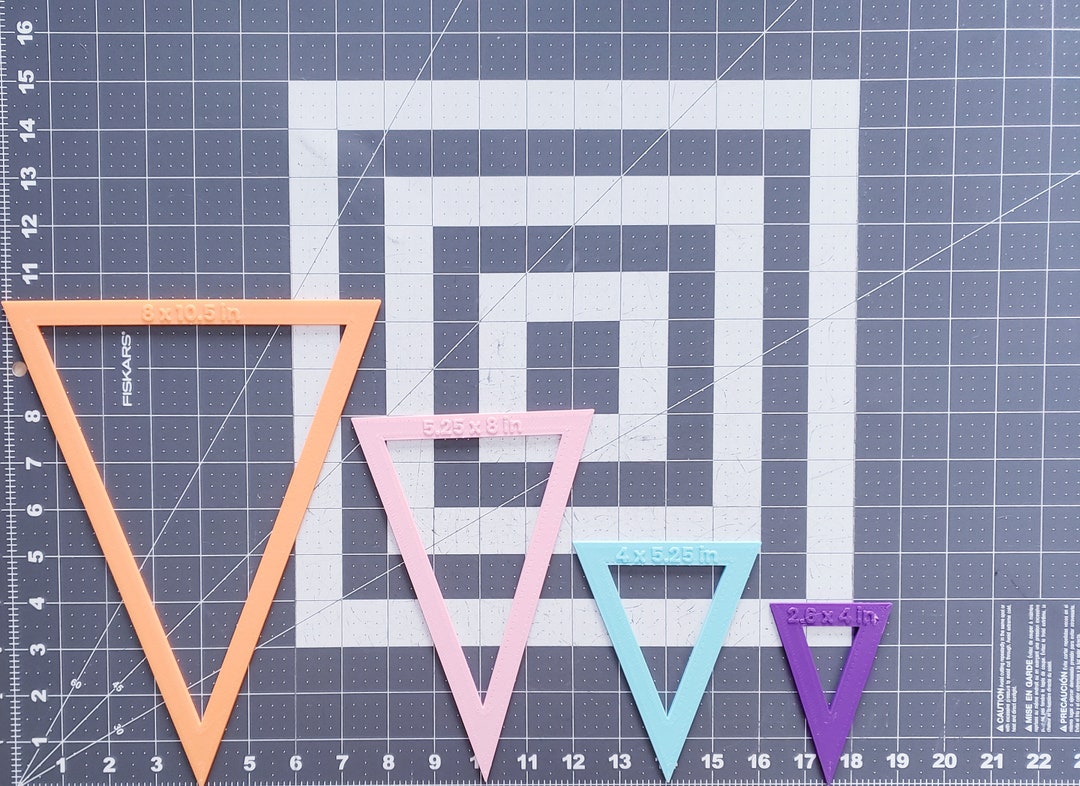 Triangle Pennant Flag Garland Banner Template Set / Sewing Pattern ...