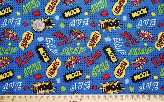 Comic Book Superhero Words Marvel DC Superman Batman / Sewing - Etsy