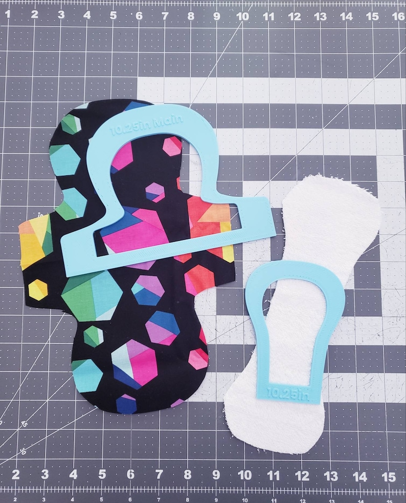 Cloth Menstrual Pad Sewing Pattern Templates / Reusable - Etsy Hong Kong
