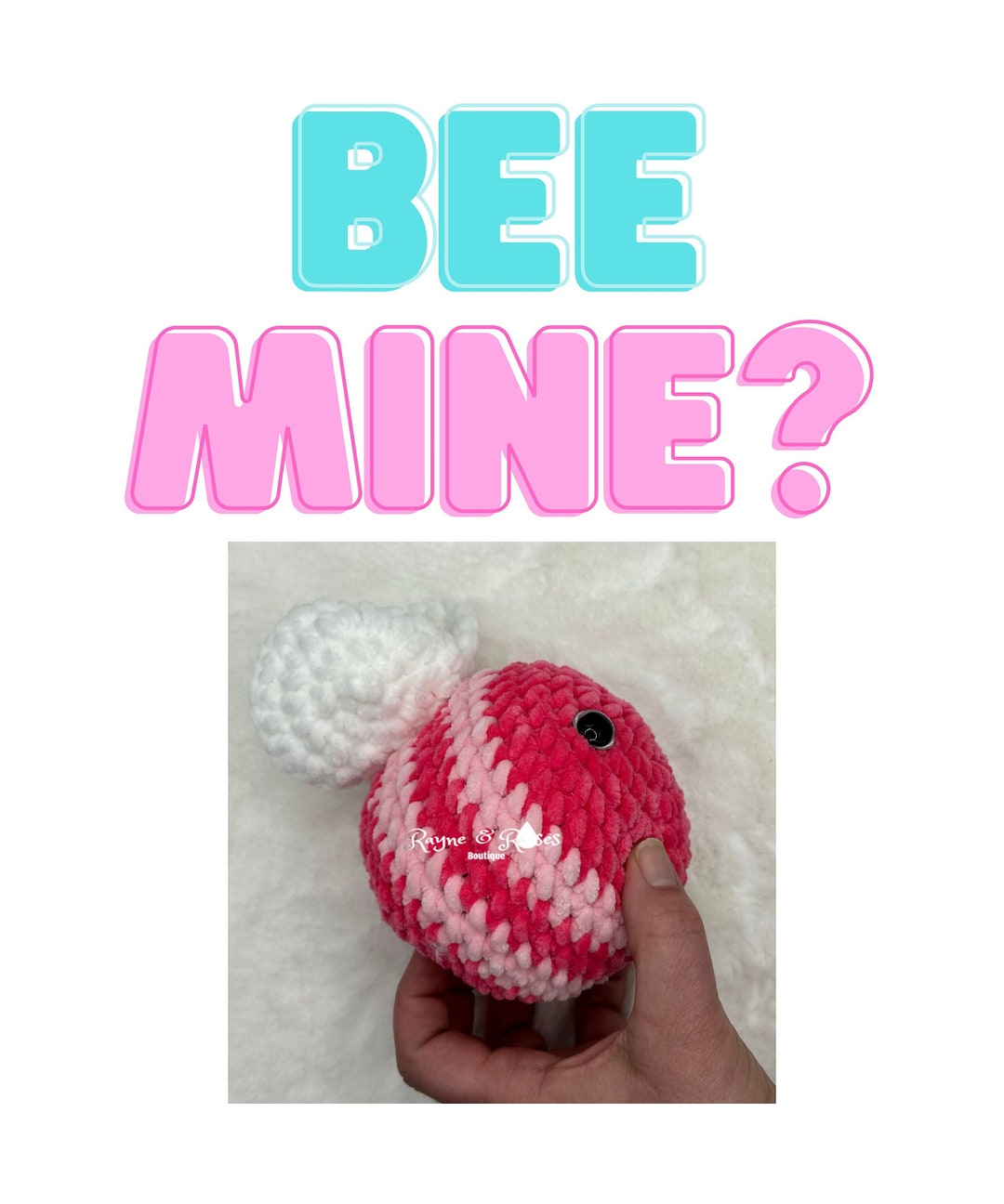 Valentine Plush, Valentine Bee, Bee Plush, Bee Mine, Valentine Gift for ...
