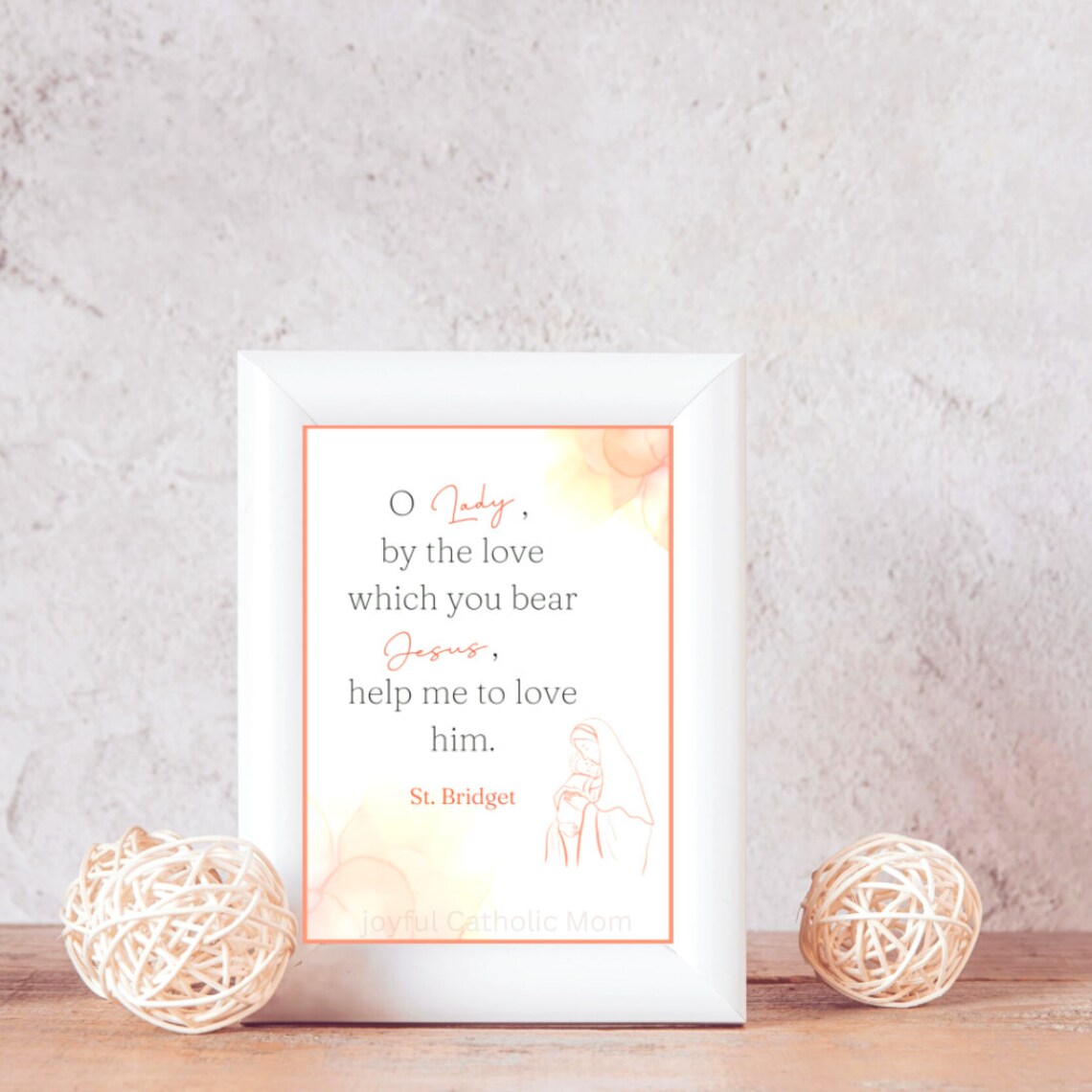 Our Lady Prayer Card, Virgin Mary Printable Card, Catholic Saint Quotes ...