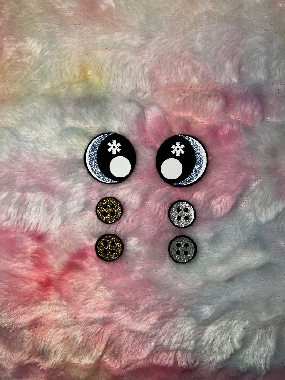 Snowman Eyes and Button Packs 1, 1.3 and 1.5 Felt Circle Eyes ...