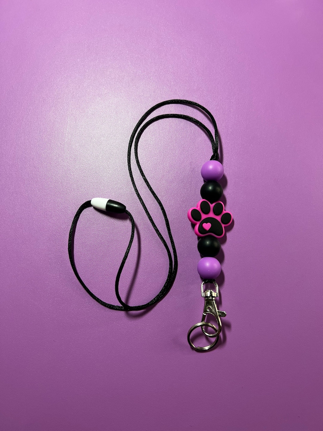 Custom Silicone Fidget Stress Relief Beaded Lanyard, Character Lanyard ...