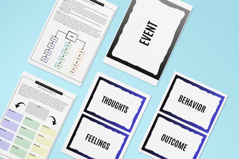 CBT Handout: Cognitive Mapping | CBT Handout | Printable Therapy Tool ...