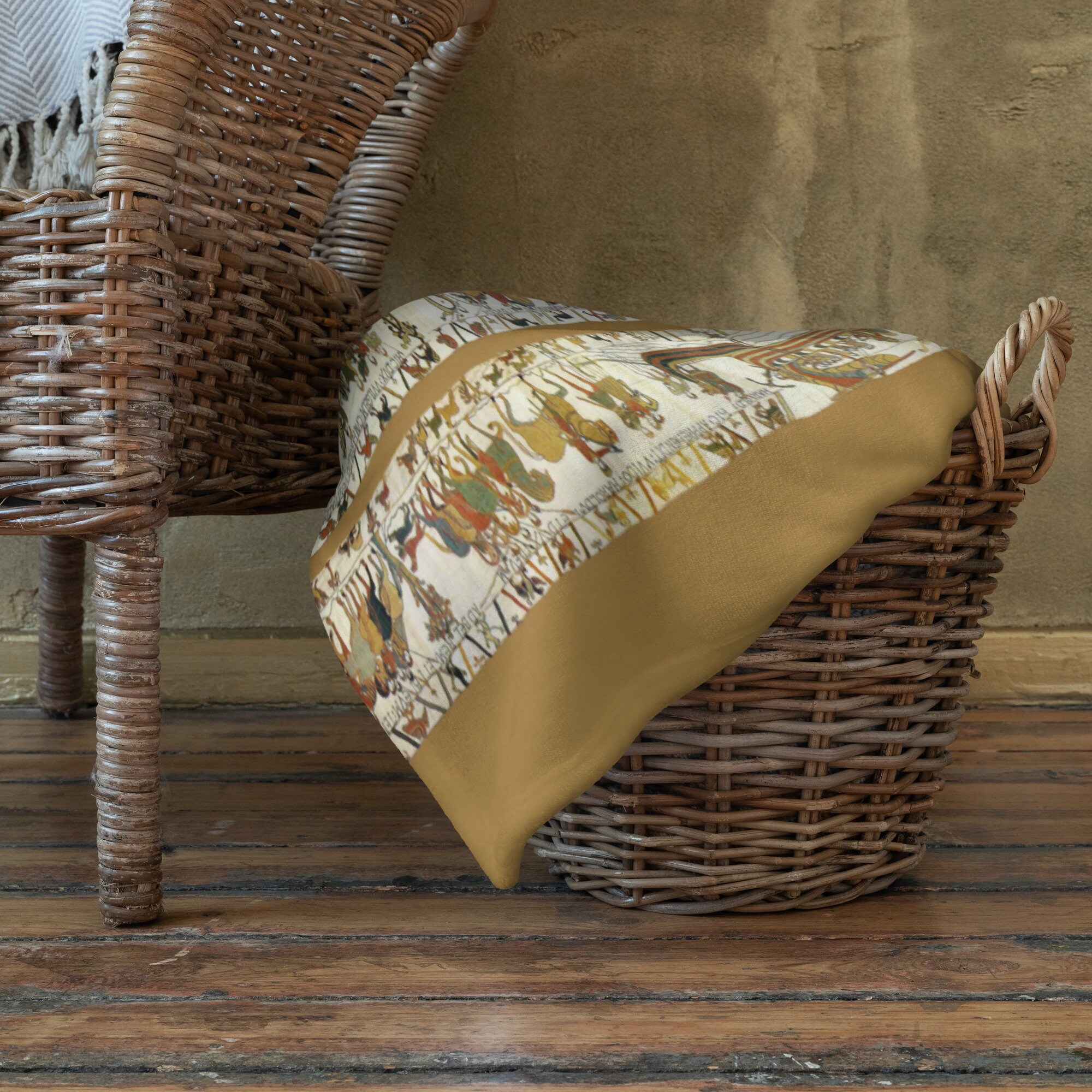 Throw Blanket - Complete Bayeux Tapestry (light) Embroidery Gothic ...