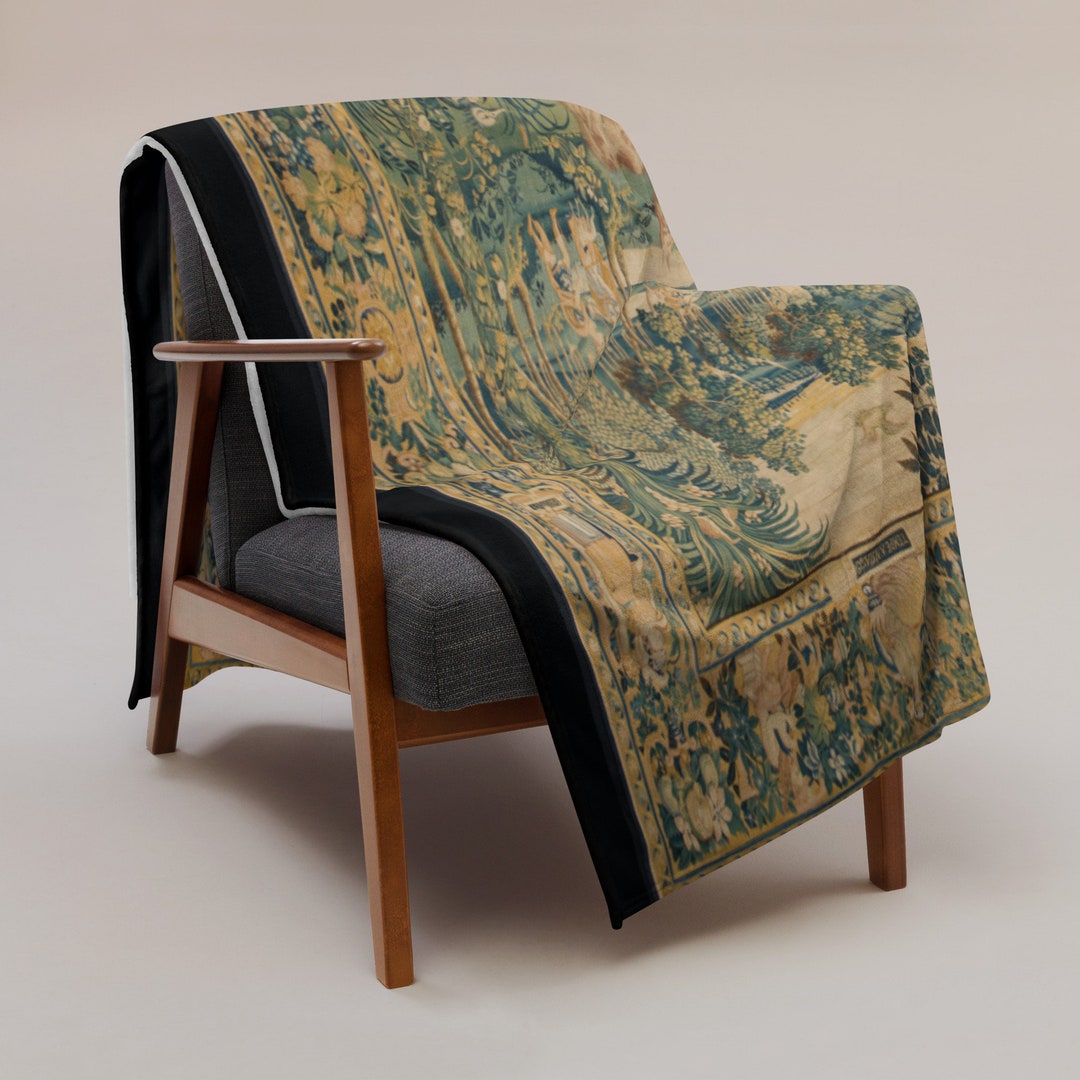 Throw Blanket Forest Scene Tapestry With Cephalus En Procris ...