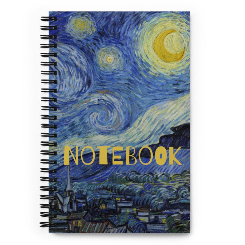 Spiral Notebook Starry Night Vincent Van Gogh - Etsy
