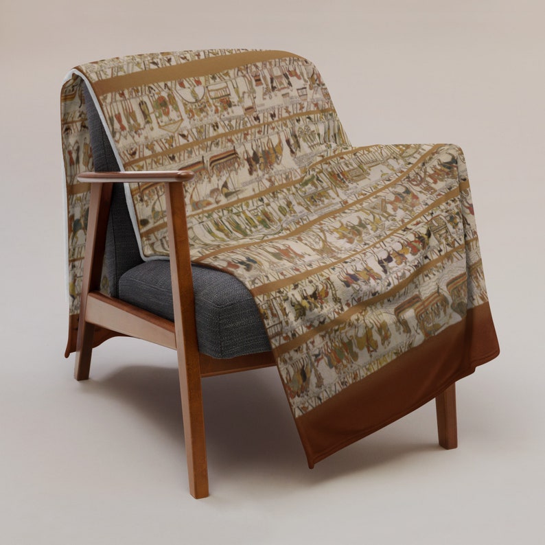 Throw Blanket - Complete Full Bayeux Tapestry Home Decor Gift New House ...
