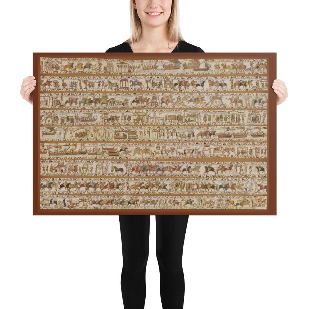 Photo Paper Poster - Bayeux Tapestry Embroidery Medieval Gothic Art ...