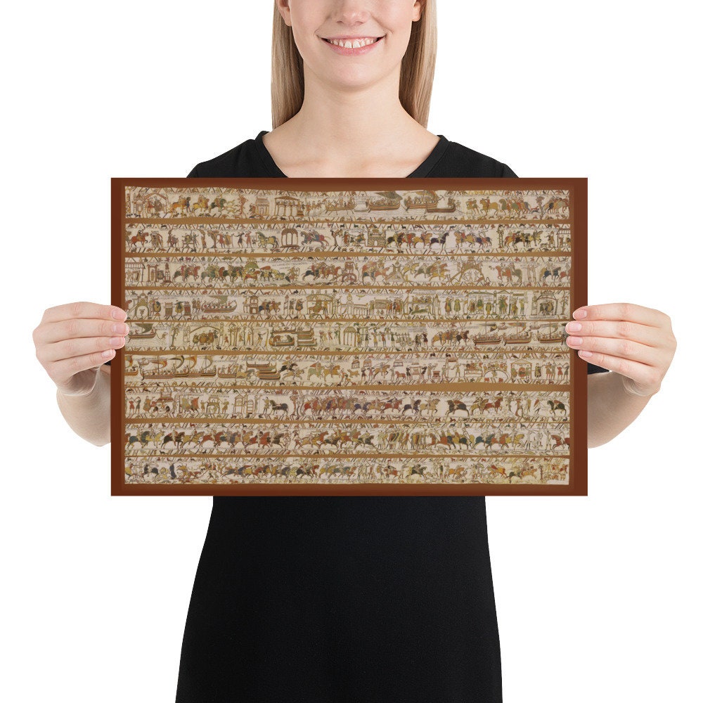 Photo Paper Poster Bayeux Tapestry Embroidery Medieval Gothic Art Print ...