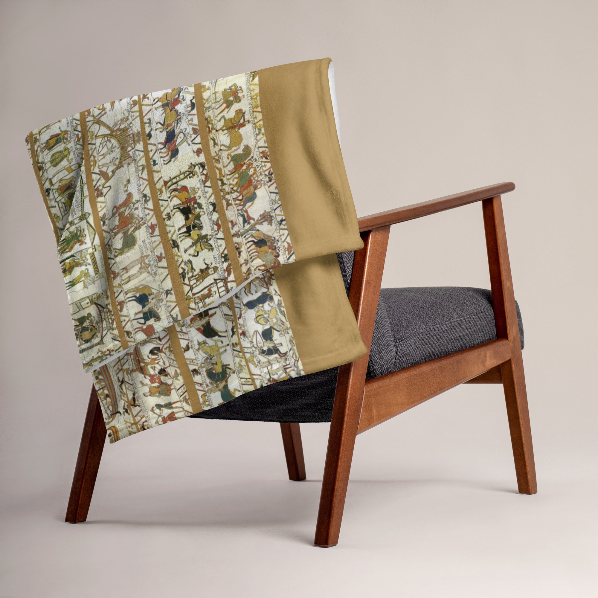 Throw Blanket - Complete Bayeux Tapestry (light) Embroidery Gothic ...