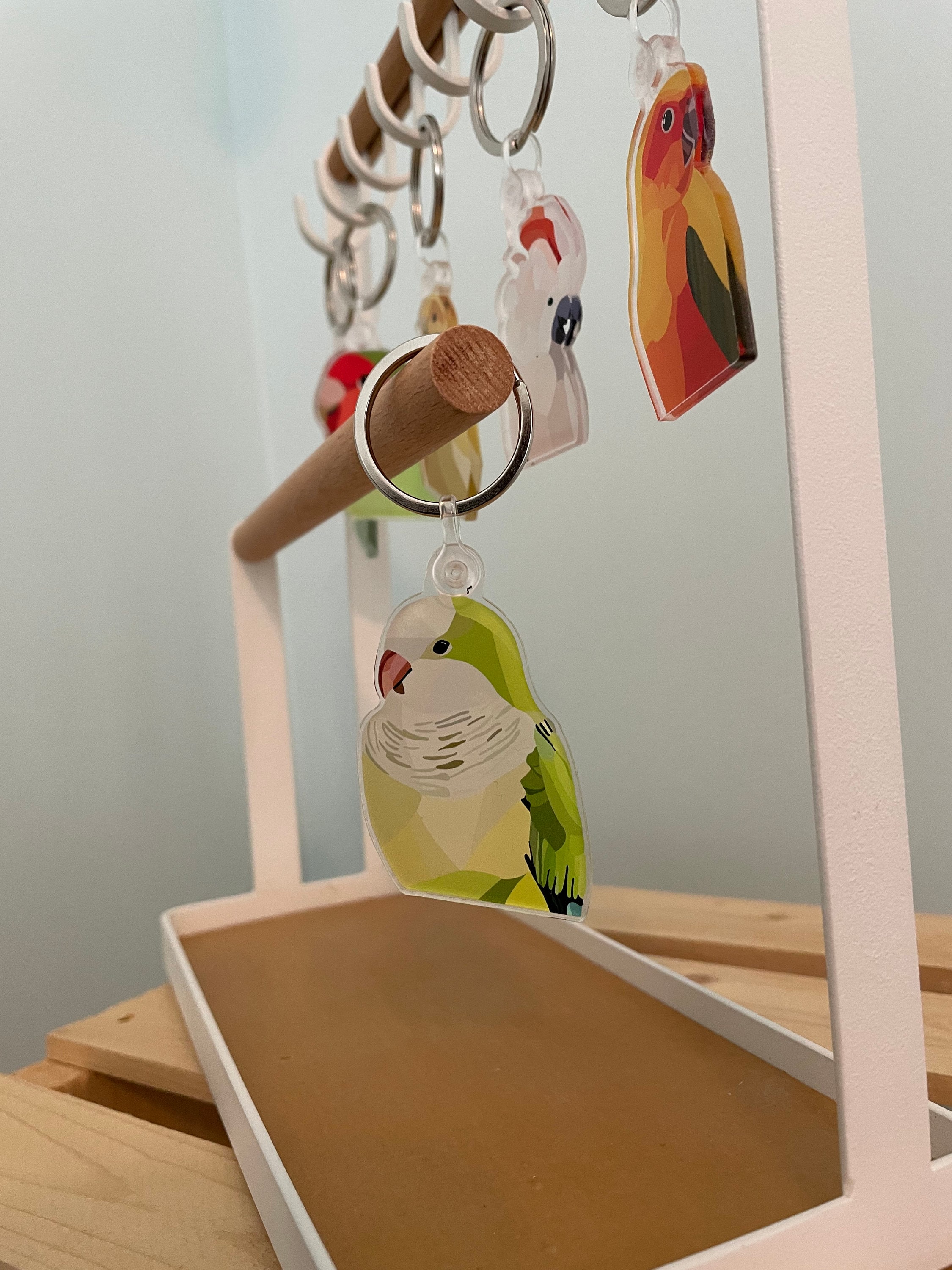 Green Quaker Keychain | FREE SHIPPING - Etsy