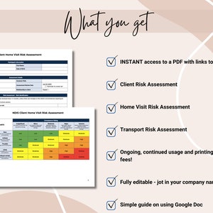 NDIS Client Risk Assessment Template, Home Risk Assessment, Disability ...