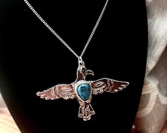 Thunderbird Turquoise Necklace | Etsy
