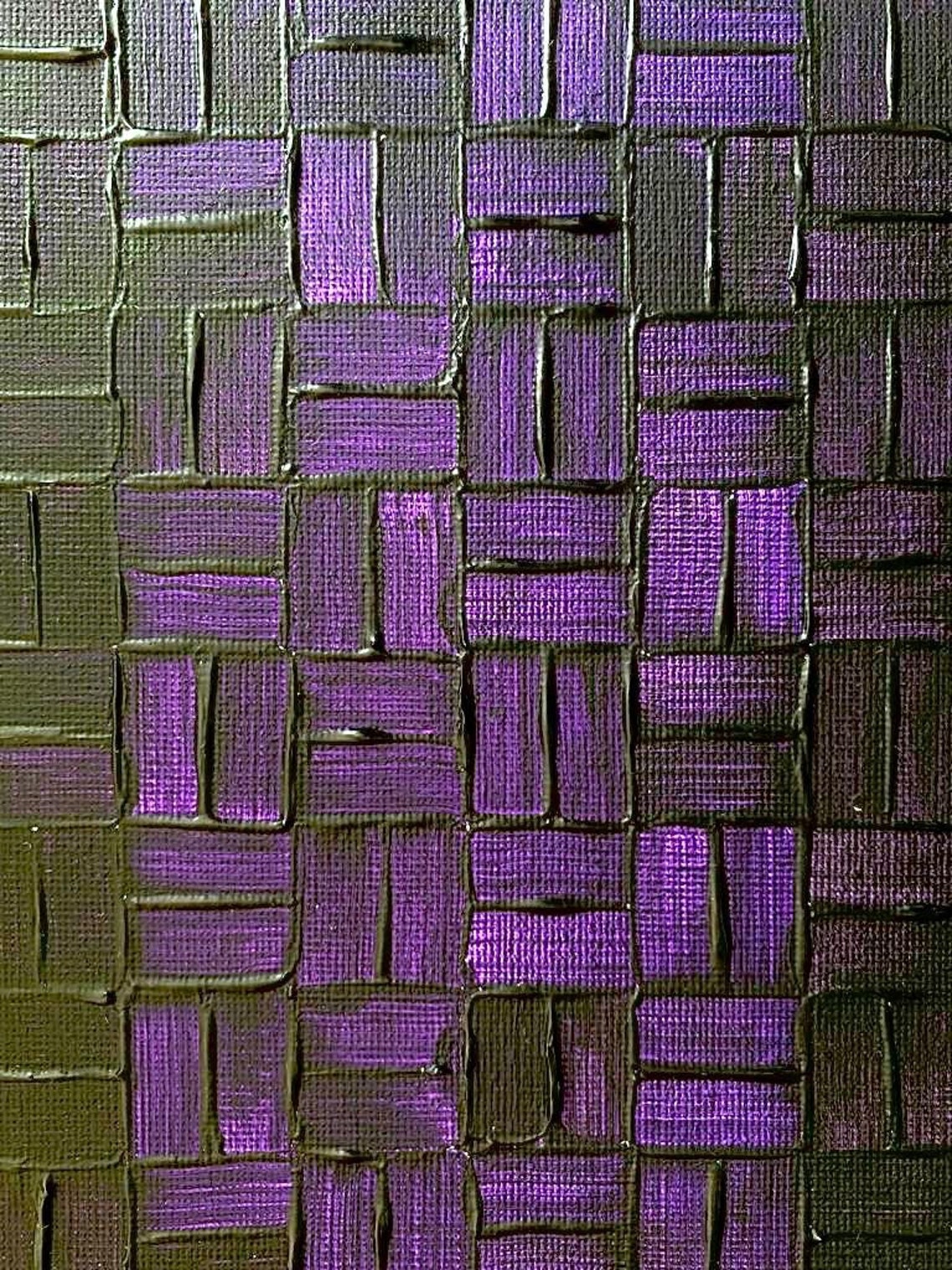 Violet Original Acrylic Painting on Canvas Board 20x20cm - Etsy