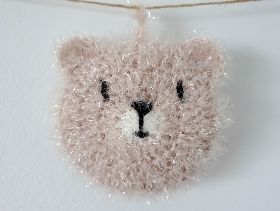 Handmade Dish Scrubby Teddy Bear Design Crocheted Scrubber | Etsy
