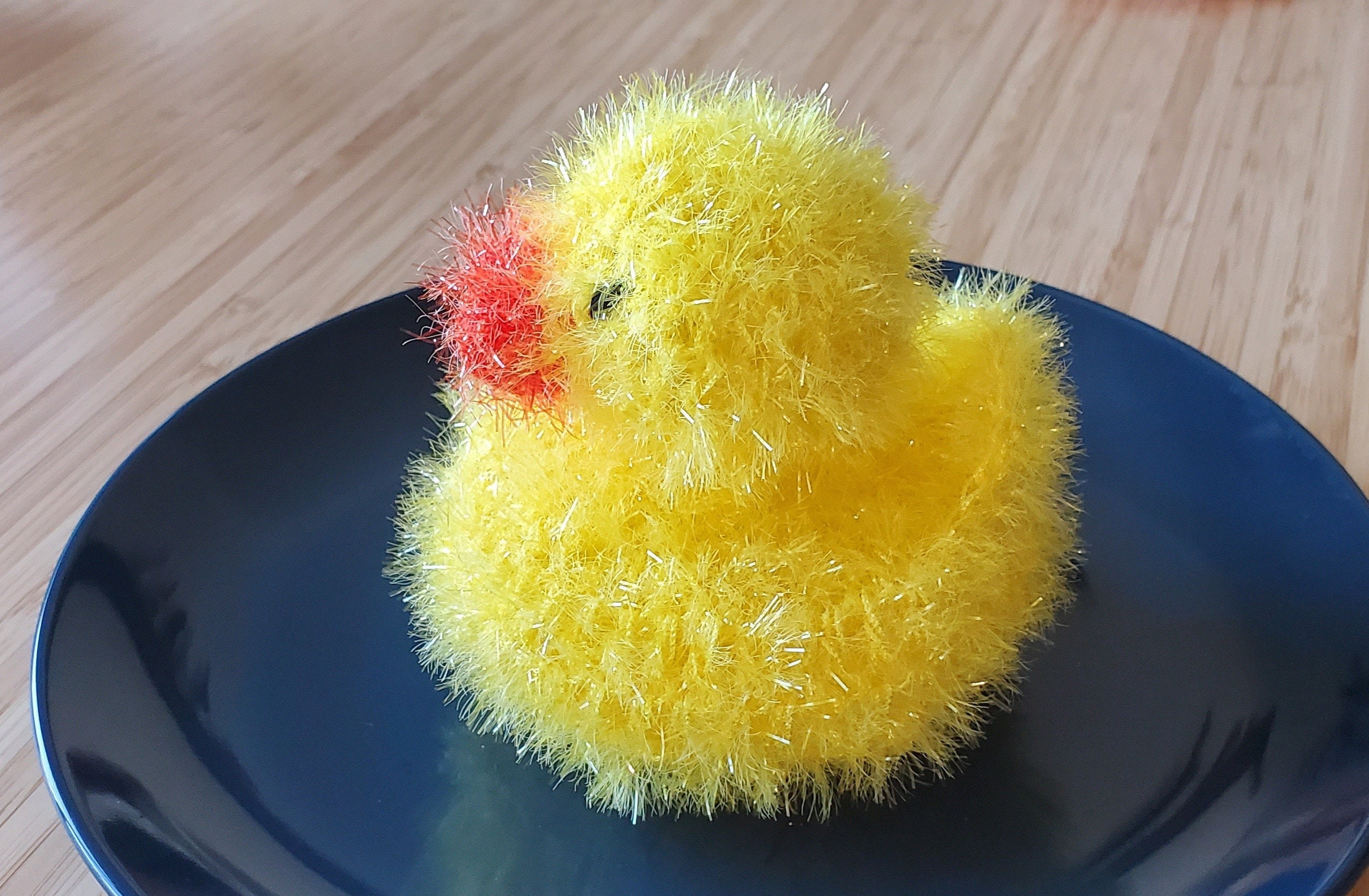 Handmade Dish Scrubby - Rubber Duck Design | Crocheted Scrubber ...