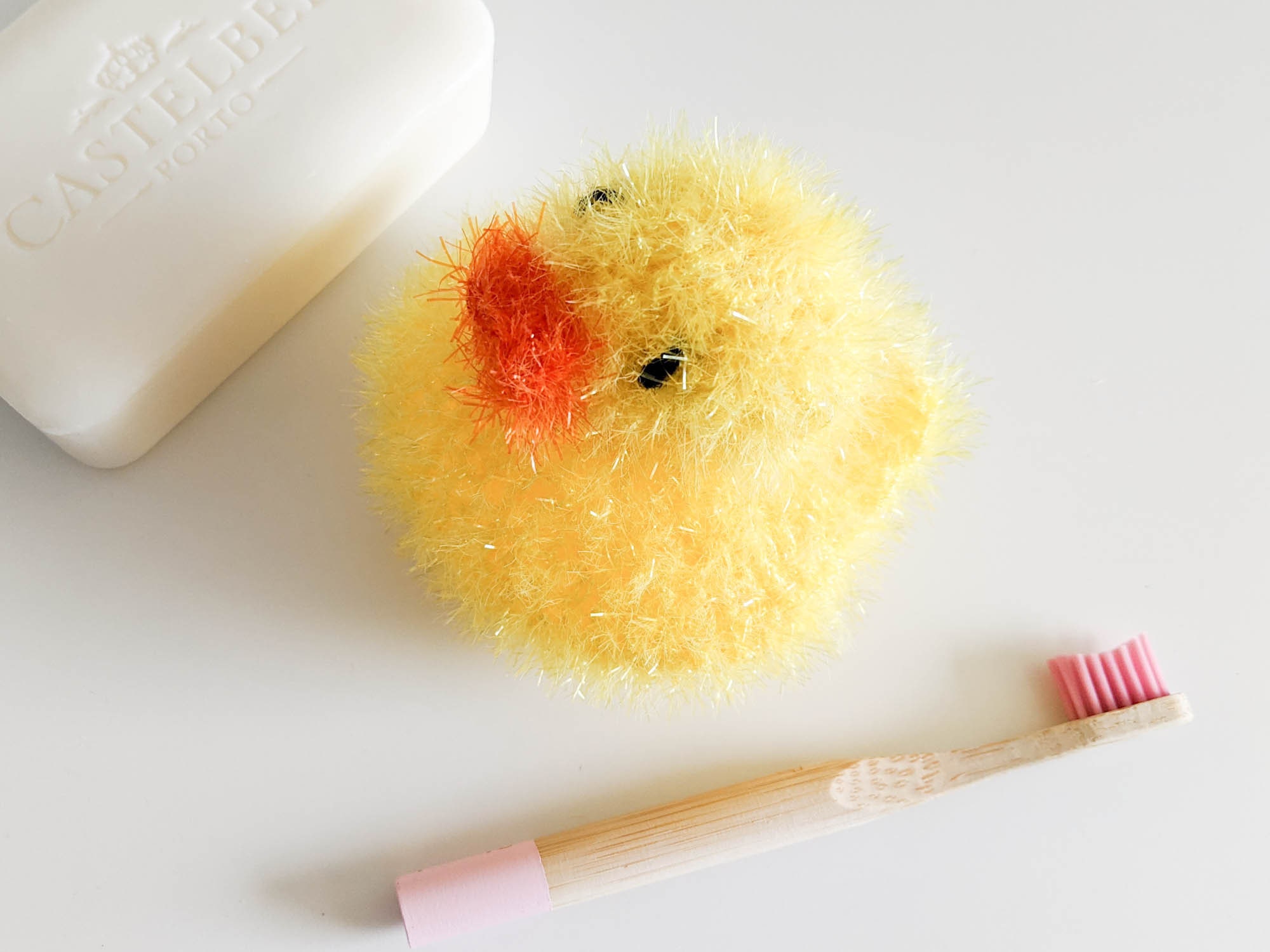 Handmade Dish Scrubby - Rubber Duck Design | Crocheted Scrubber ...