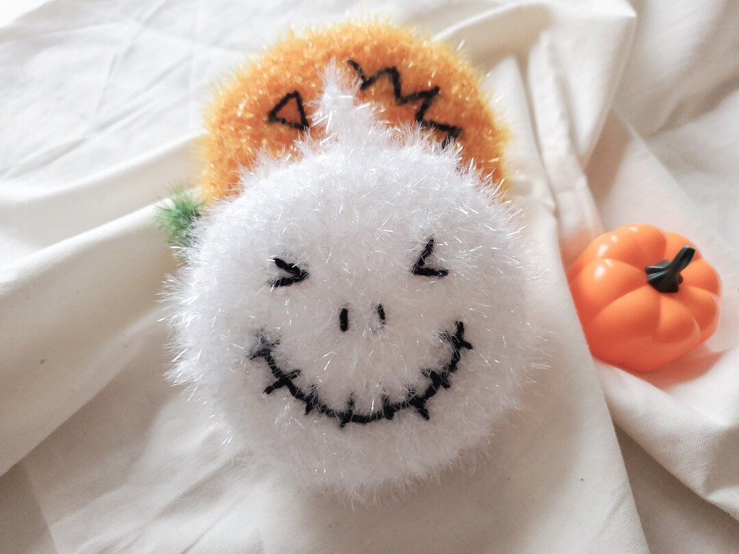 Handmade Dish Scrubby -ghost, Skull Design | Crocheted Scrubber ...