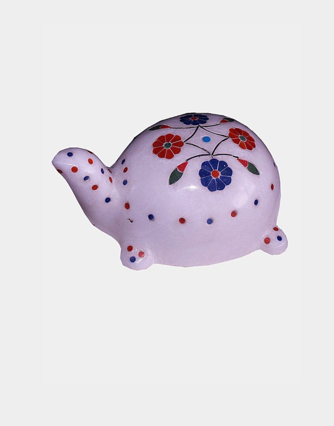 White Marble Turtle Figurine, Indian Marble Trinket, Turtle Sculpture ...