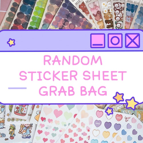 Kawaii Sticker Sheet Set Sticker Sheet Grab Bag Cute Bear - Etsy
