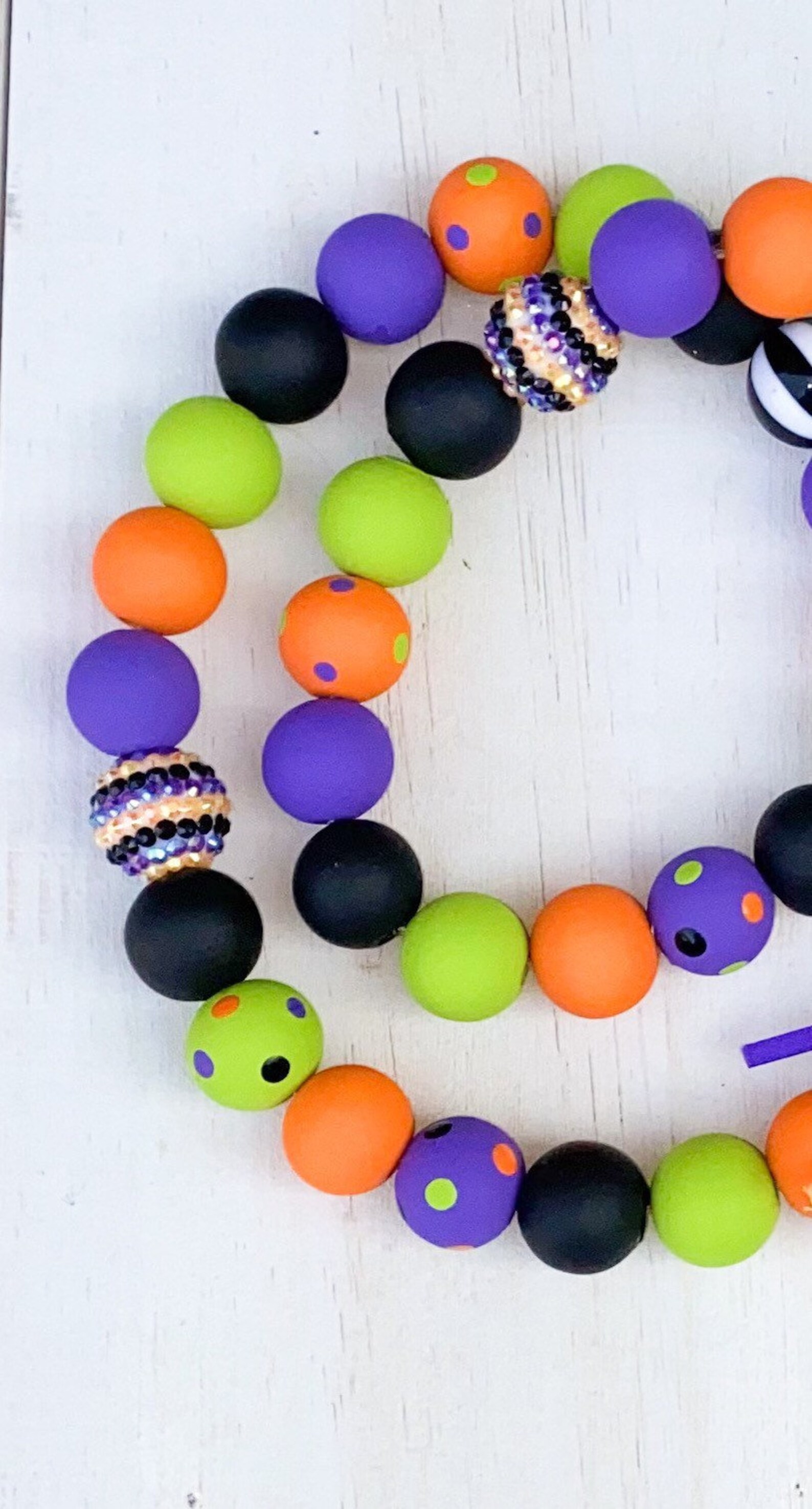 Hocus Pocus Wood Bead Garland Halloween Tiered Tray Decor - Etsy