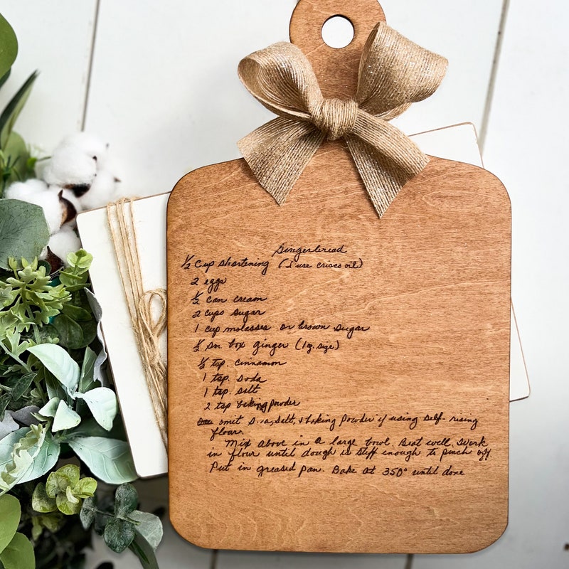 Recipe Cutting Board - Etsy