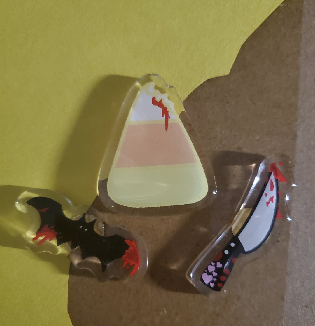 1.5" Teeny Tiny Cutesy Bloody Pins - Etsy