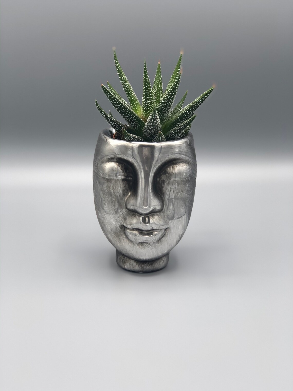 Face Plant Pot / Face Planter / Stone / Bronze / Silver / - Etsy UK