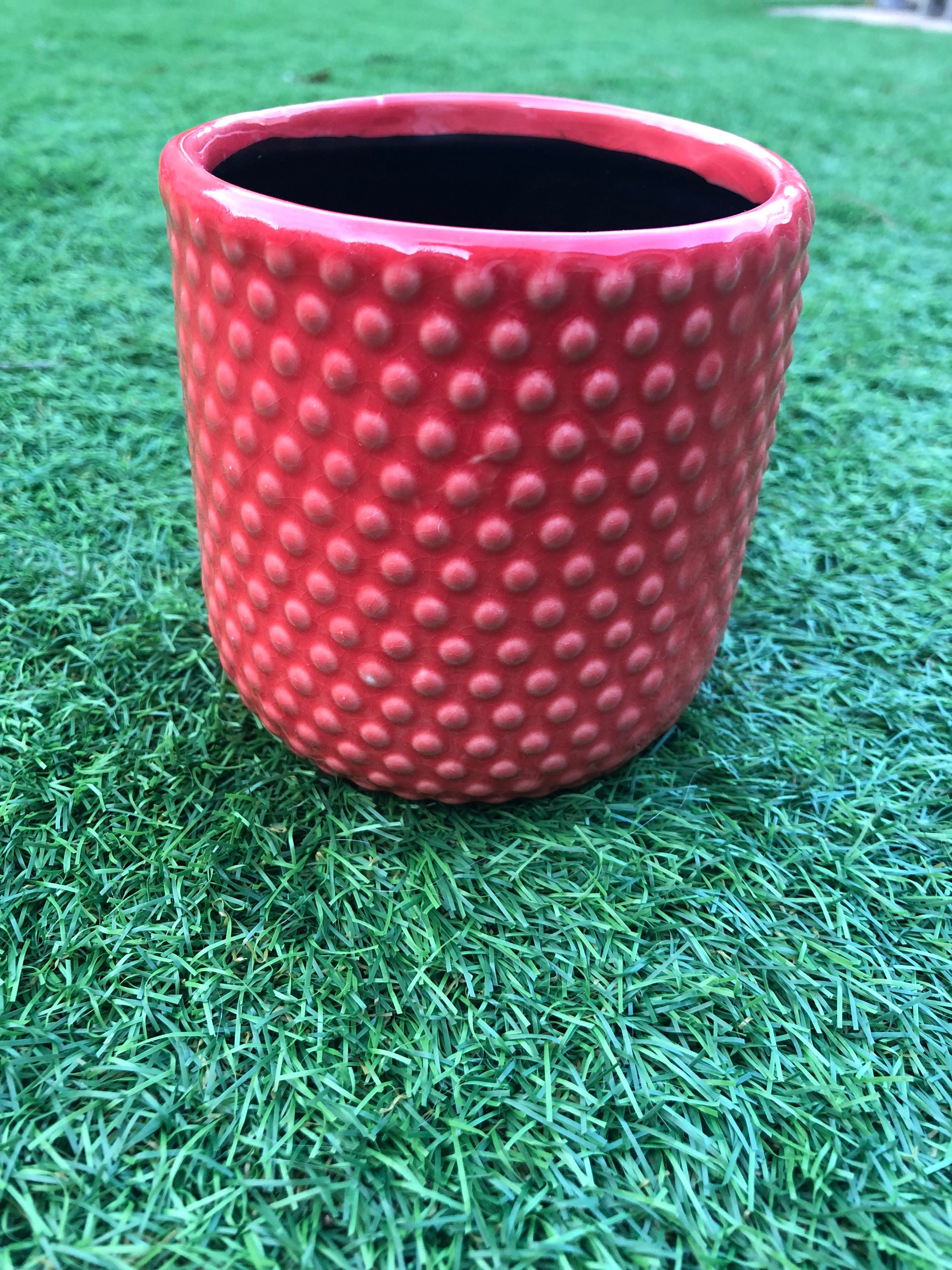 Bobble Plant Pot / Planter / Pink Red Yellow Grey and Blue | Etsy