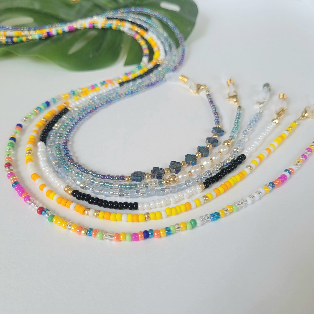 Dainty Beaded Eyeglass Chain | Sunglass Chain | Glasses Cord Mask Cord ...